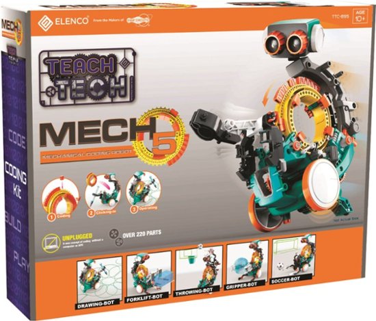Mech-5 Mechanical Coding Robot Kit – Grey Duck Games & Toys