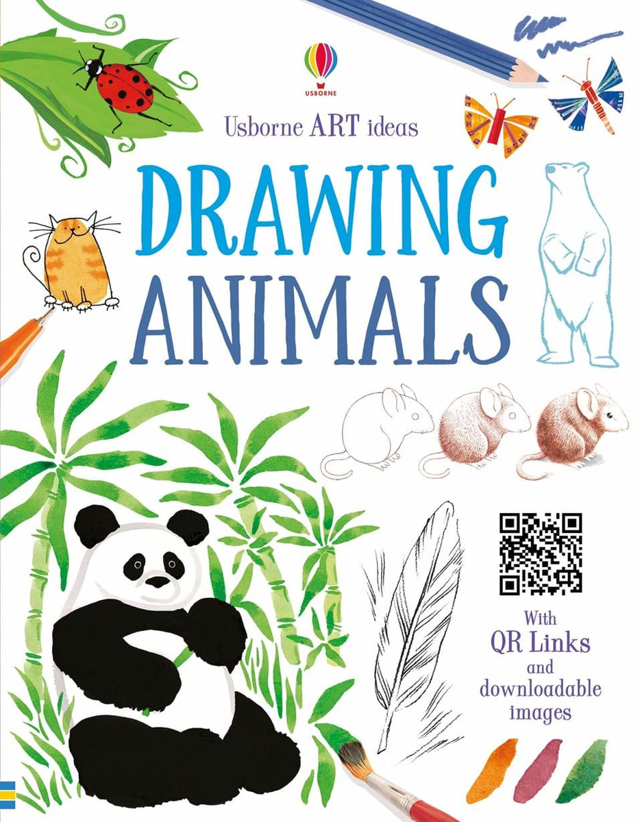 Usborne Art Ideas Drawing Animals Book – Grey Duck Games & Toys